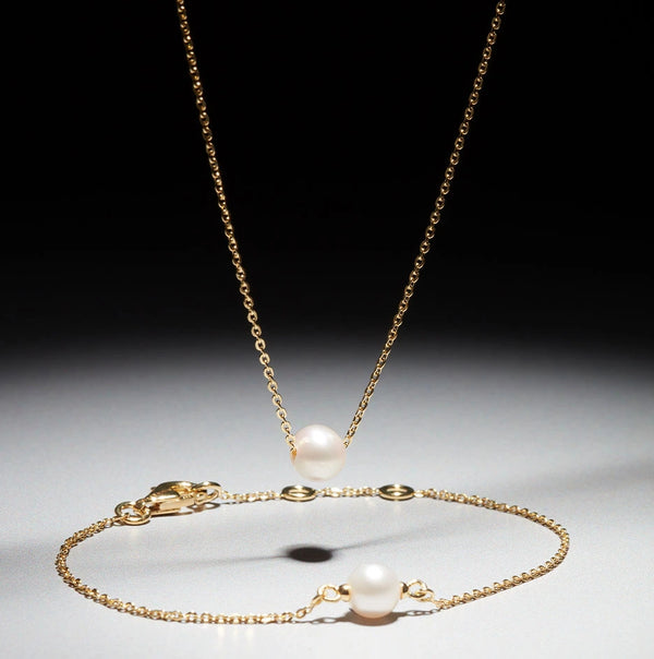 Oh So Fine Single Pearl Set - Olivia & Pearl