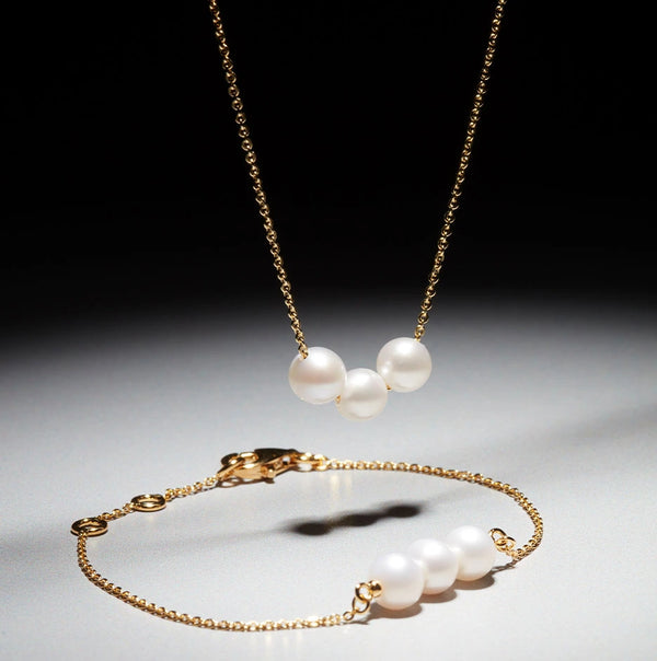 Oh So Fine Trio Pearl Set - Olivia & Pearl