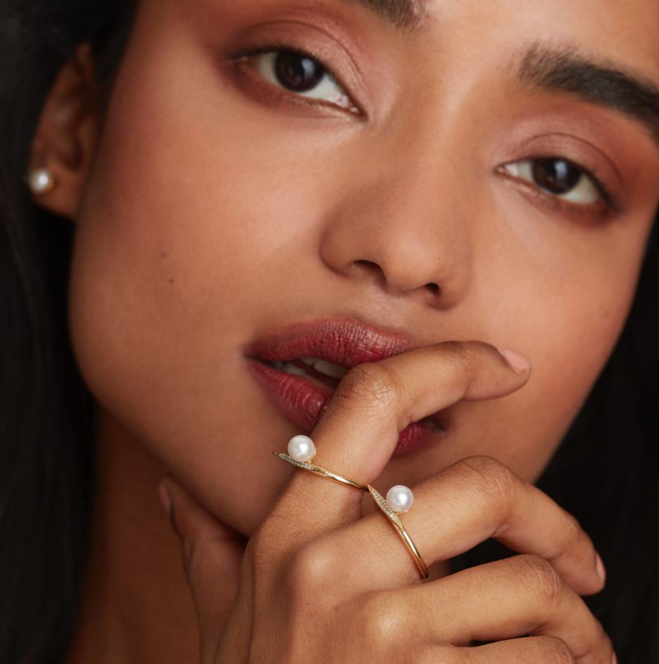 Starlet Pearl Ring - Olivia & Pearl